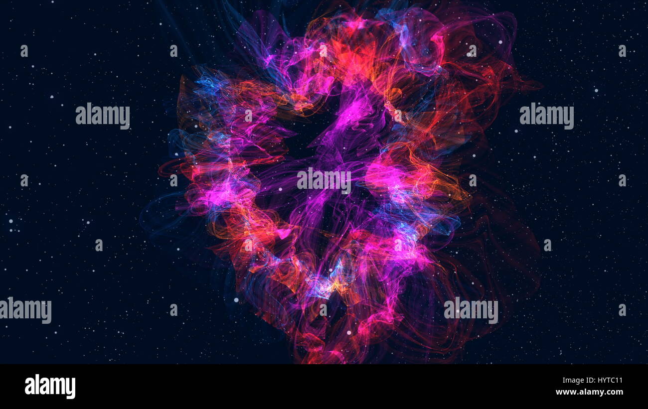 Realistic Galaxy Milky Way Animation Stock Photo - Alamy