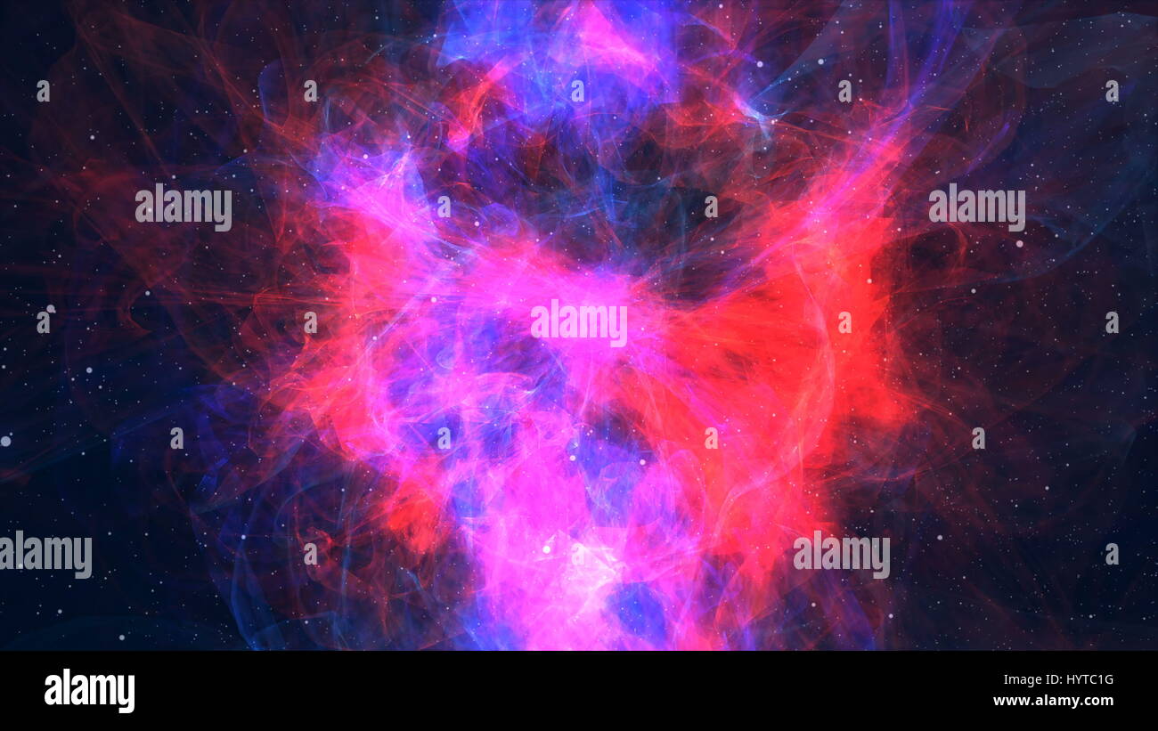 Approximation to the fantastic and colorful nebula. Realistic Galaxy ...