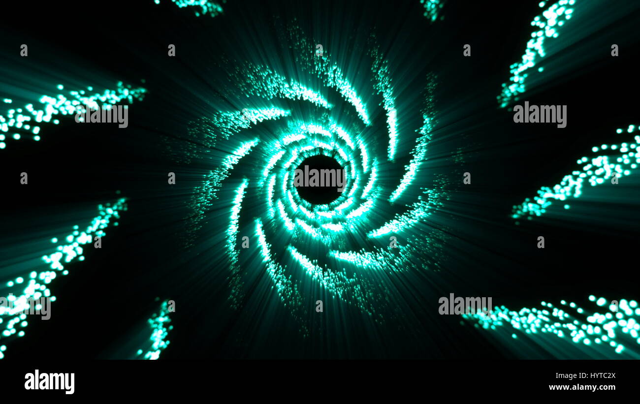 Spiral Abstract background with particles. Seamless loop Stock Photo ...