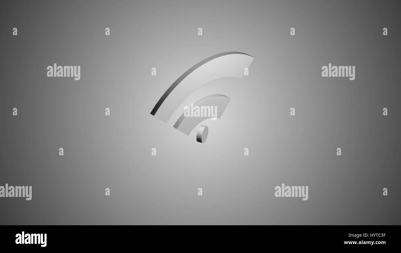Wi-Fi network icon animation. Seamless loop Stock Photo - Alamy