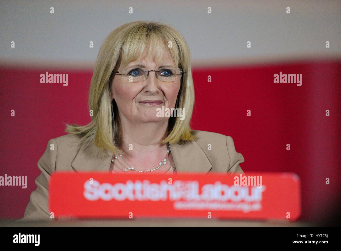 Shadow Scottish Secretary Margaret Curran speaking at the launch of the Scottish Labour ...