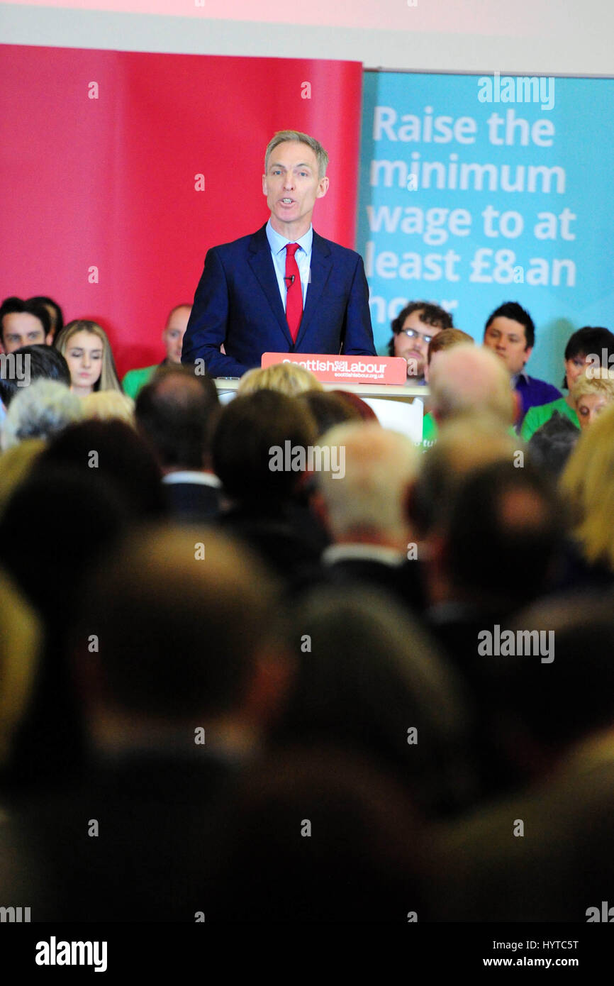 Scottish Labour leader Jim Murphy speaking at the launch of the ...