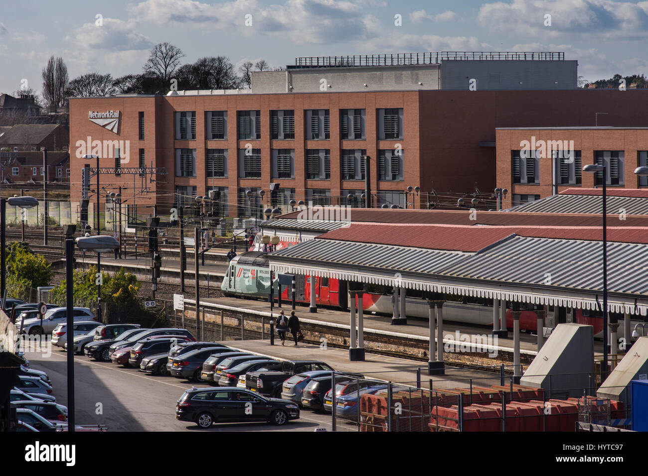 York Station with 2 Virgin East Coast trains. Network Rail, Rail ...