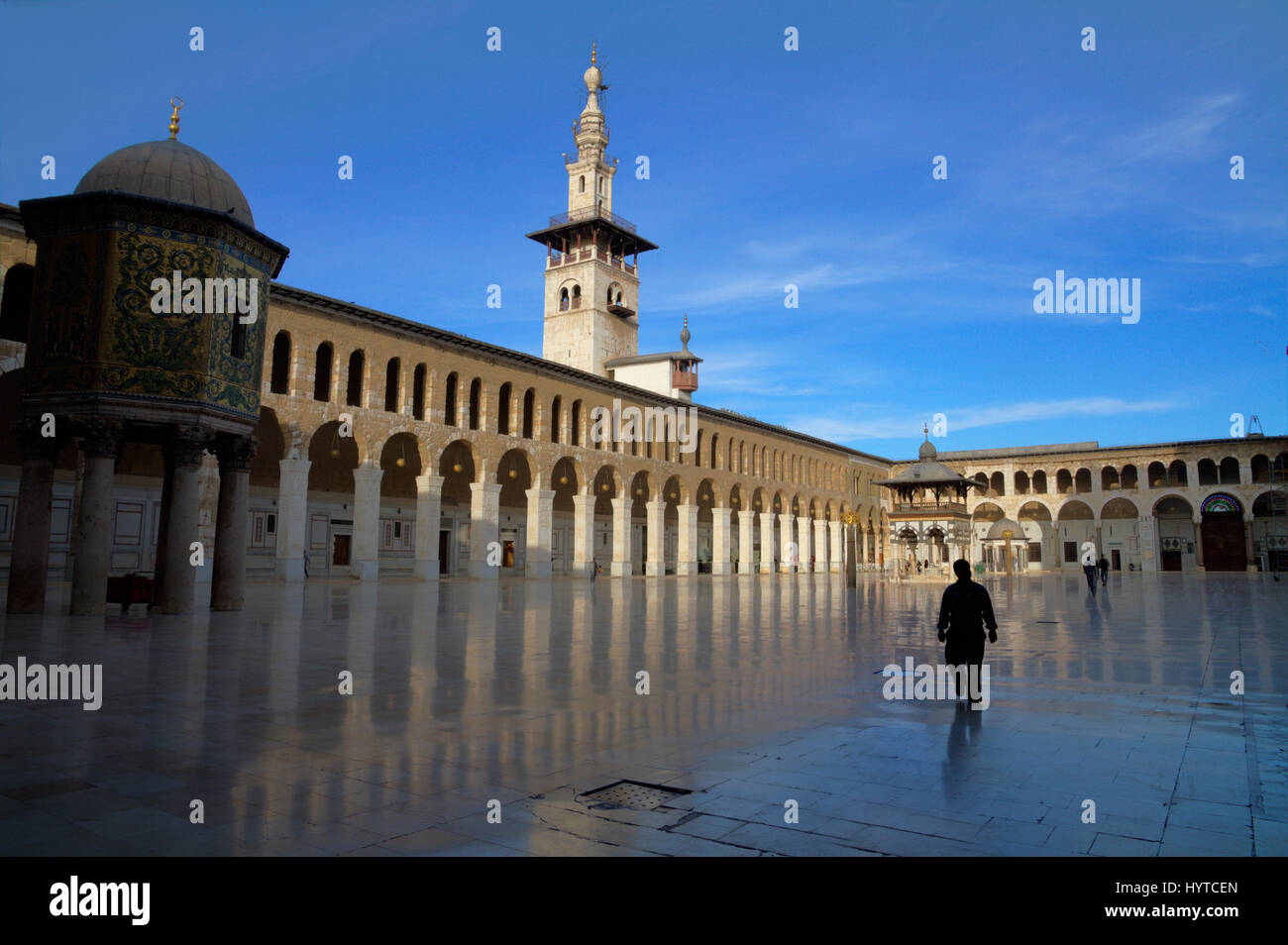 Inside of the Umayyad Mosque in Damascus, Syria Stock Photo - Alamy