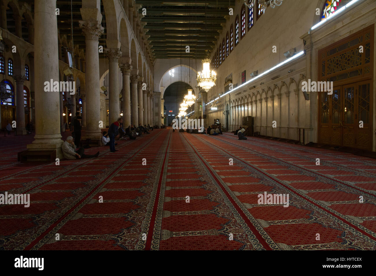 Mosque damascus inside hi-res stock photography and images - Alamy