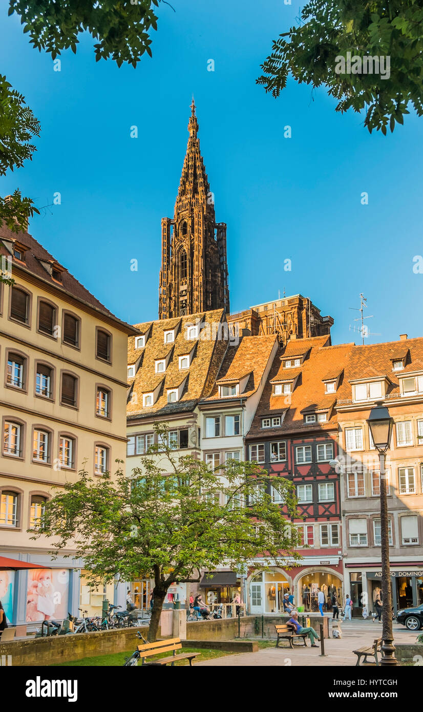 Strasbourg cathedral square hi-res stock photography and images - Alamy
