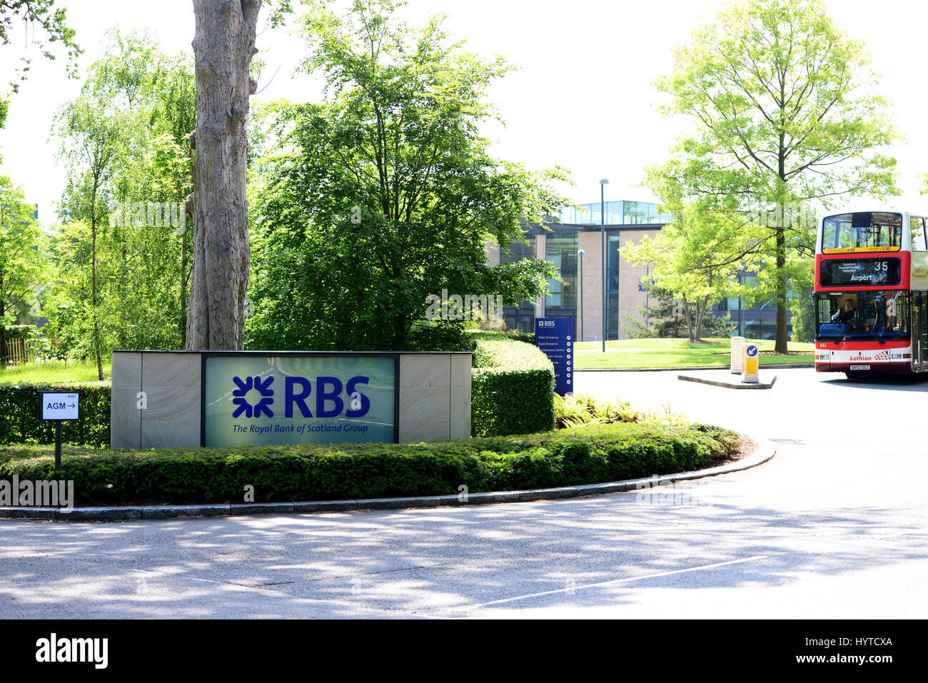 The Royal Bank of Scotland's Edinburgh headquarters as the 2015 AGM ...