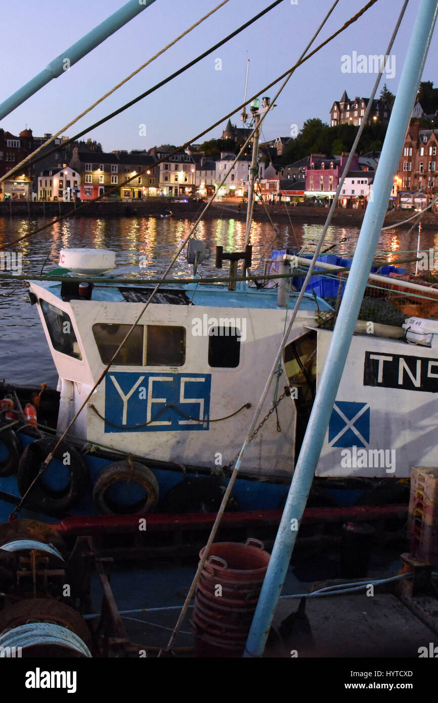 A fishing boat in Oban still "flies the flag" for the Scottish ...