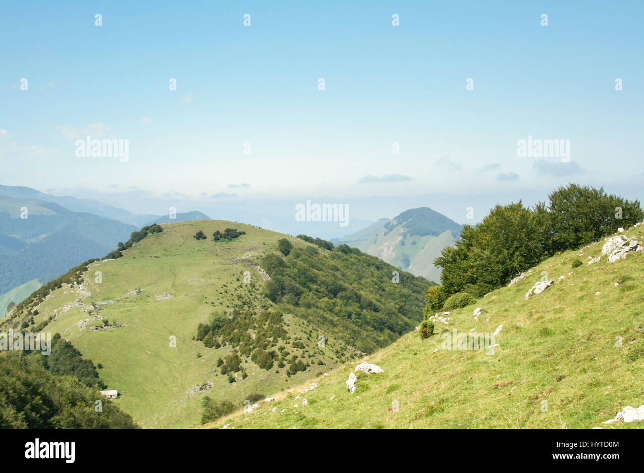 Aspin Pass (Col d Aspin) in summer. This pass is one of the iconic ...