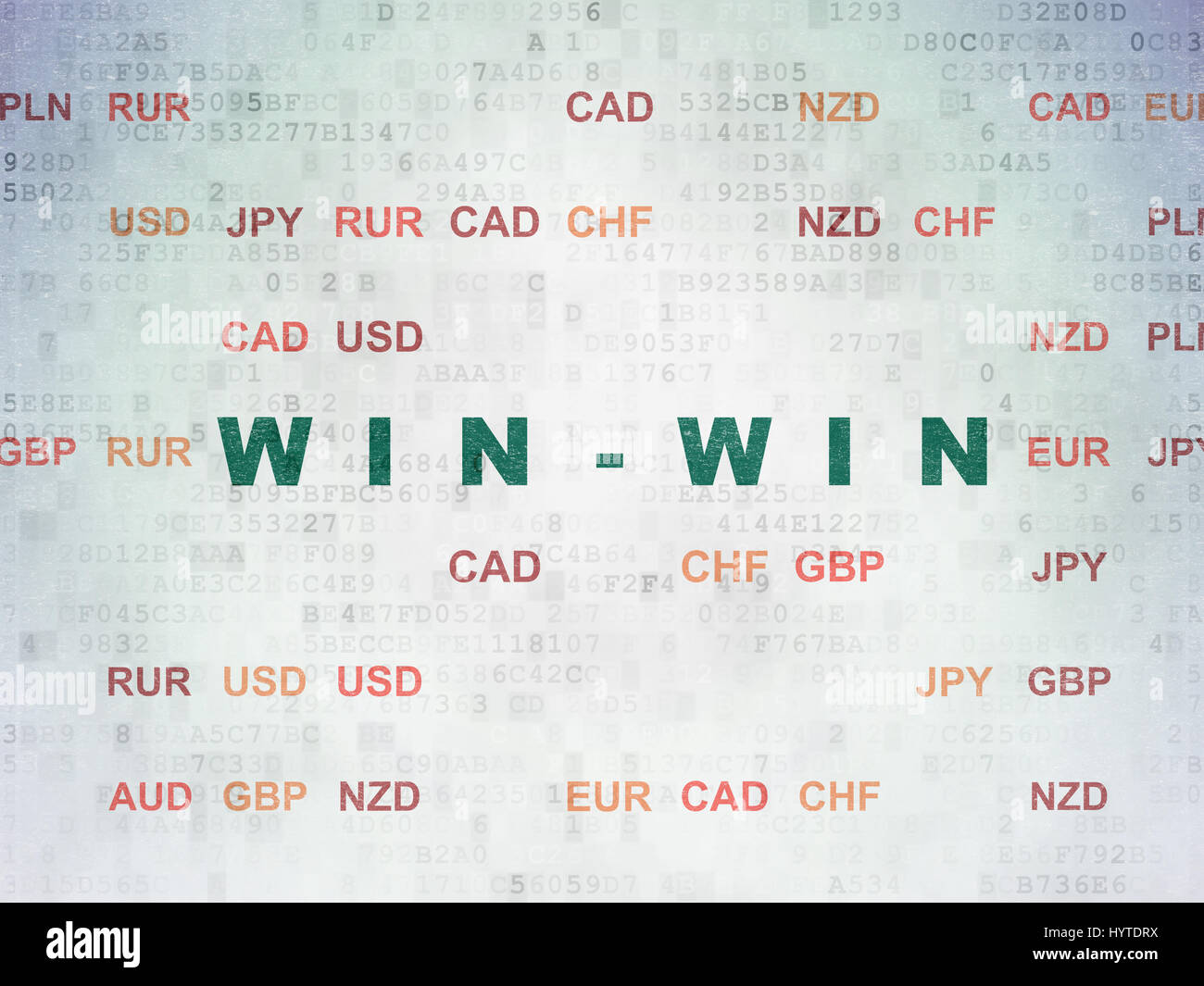 Business concept: Win-Win on Digital Data Paper background Stock Photo ...