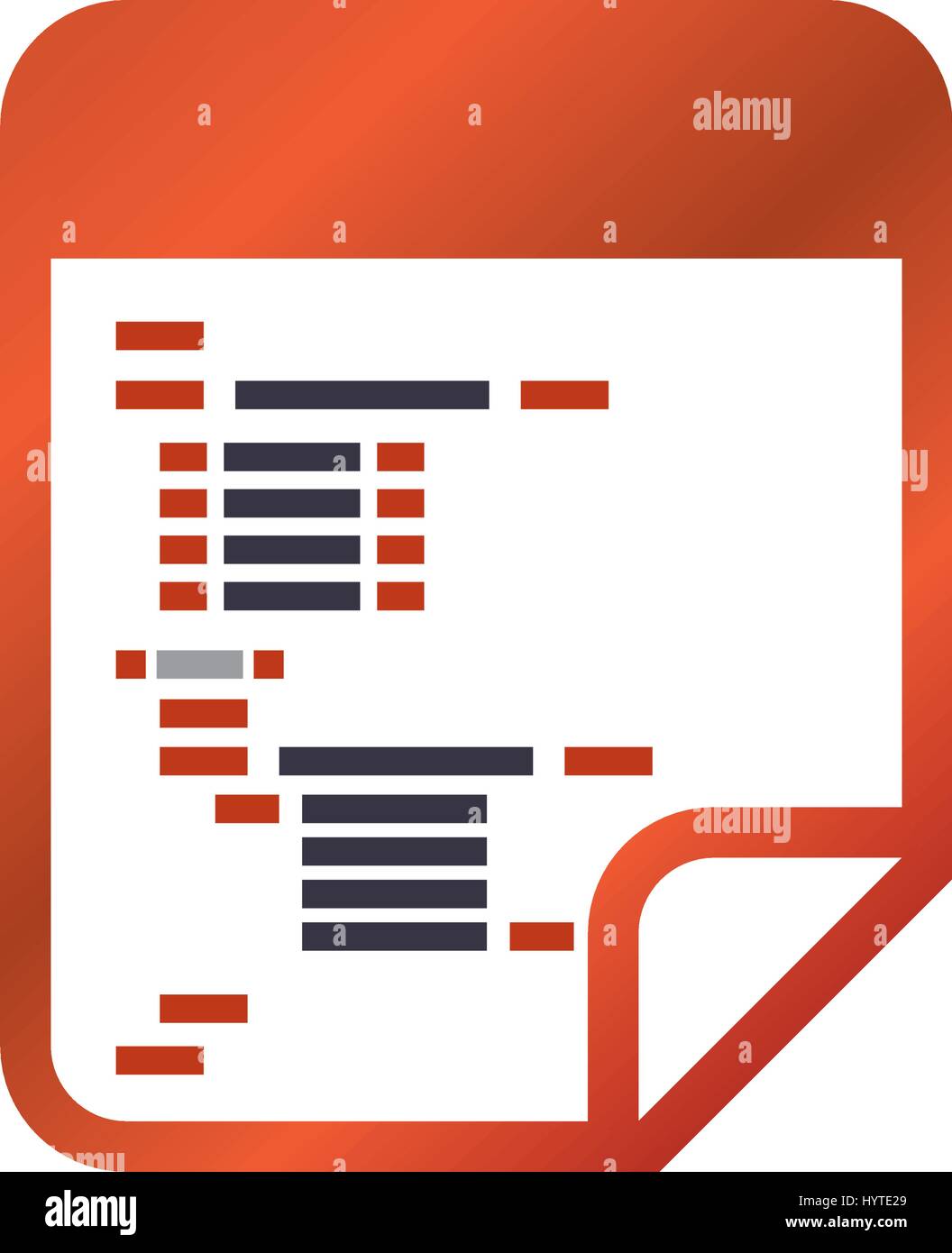 HTML programming code icon vector illustration graphic design Stock ...