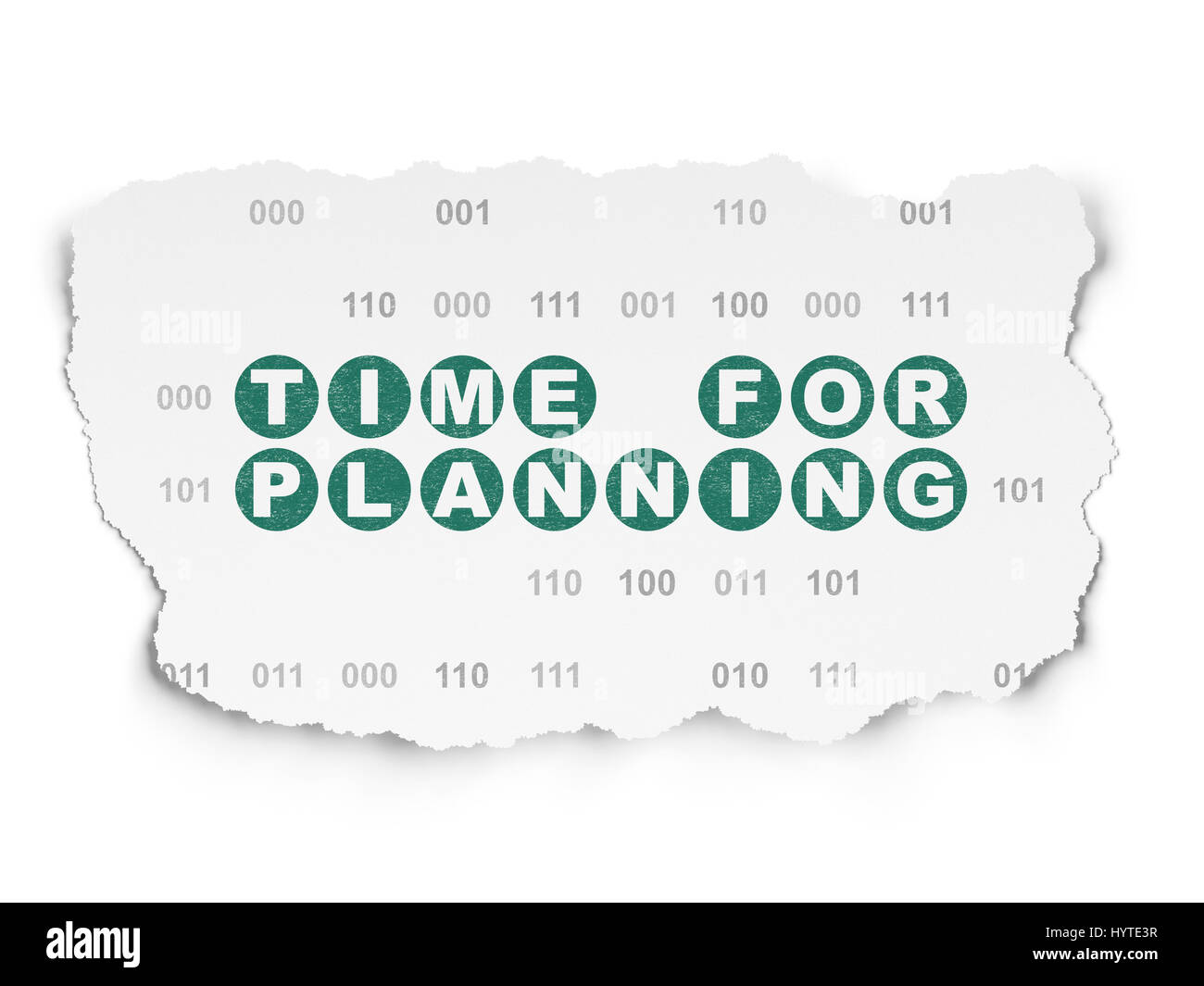 Time concept: Time for Planning on Torn Paper background Stock Photo ...