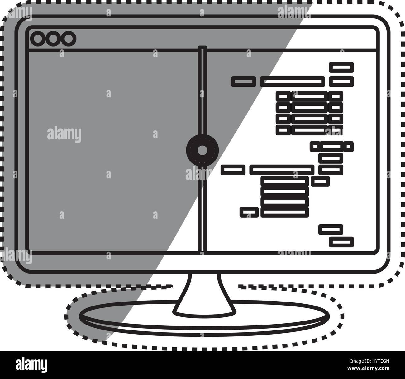 HTML programming code icon vector illustration graphic design Stock ...