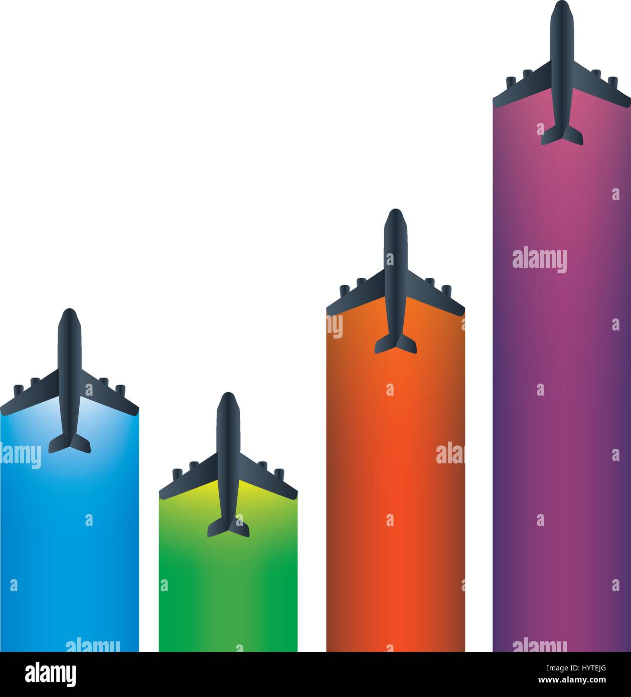 Aviation statistics infographic icon vector illustration graphic design ...