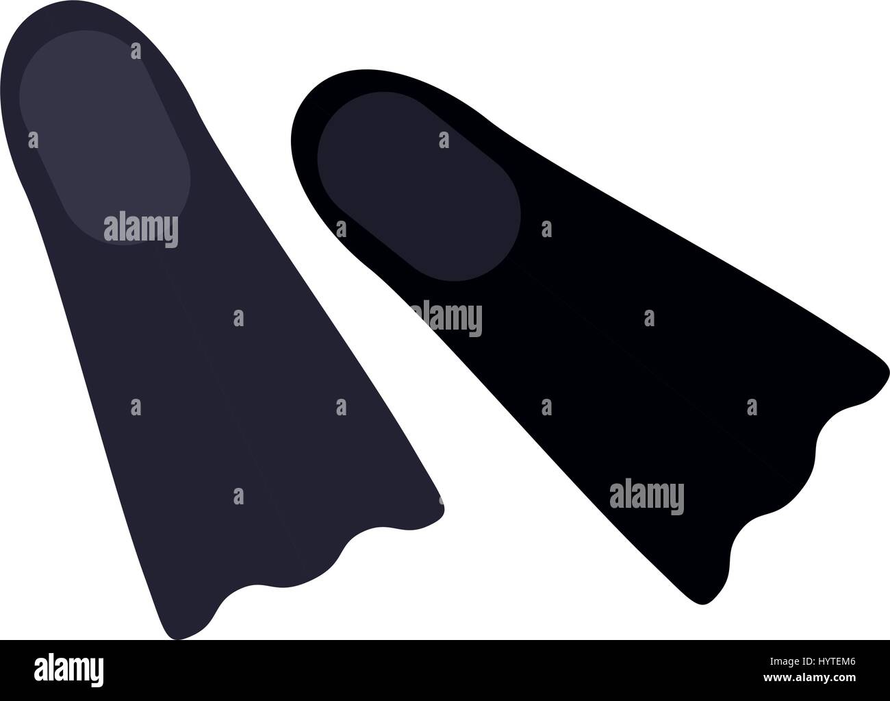 Diving fins equipment icon vector illustration graphic design Stock ...