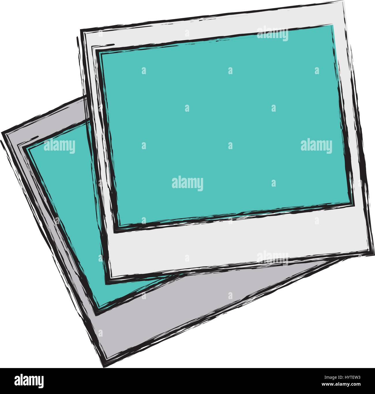 Blank instant photos icon vector illustration graphic design Stock ...