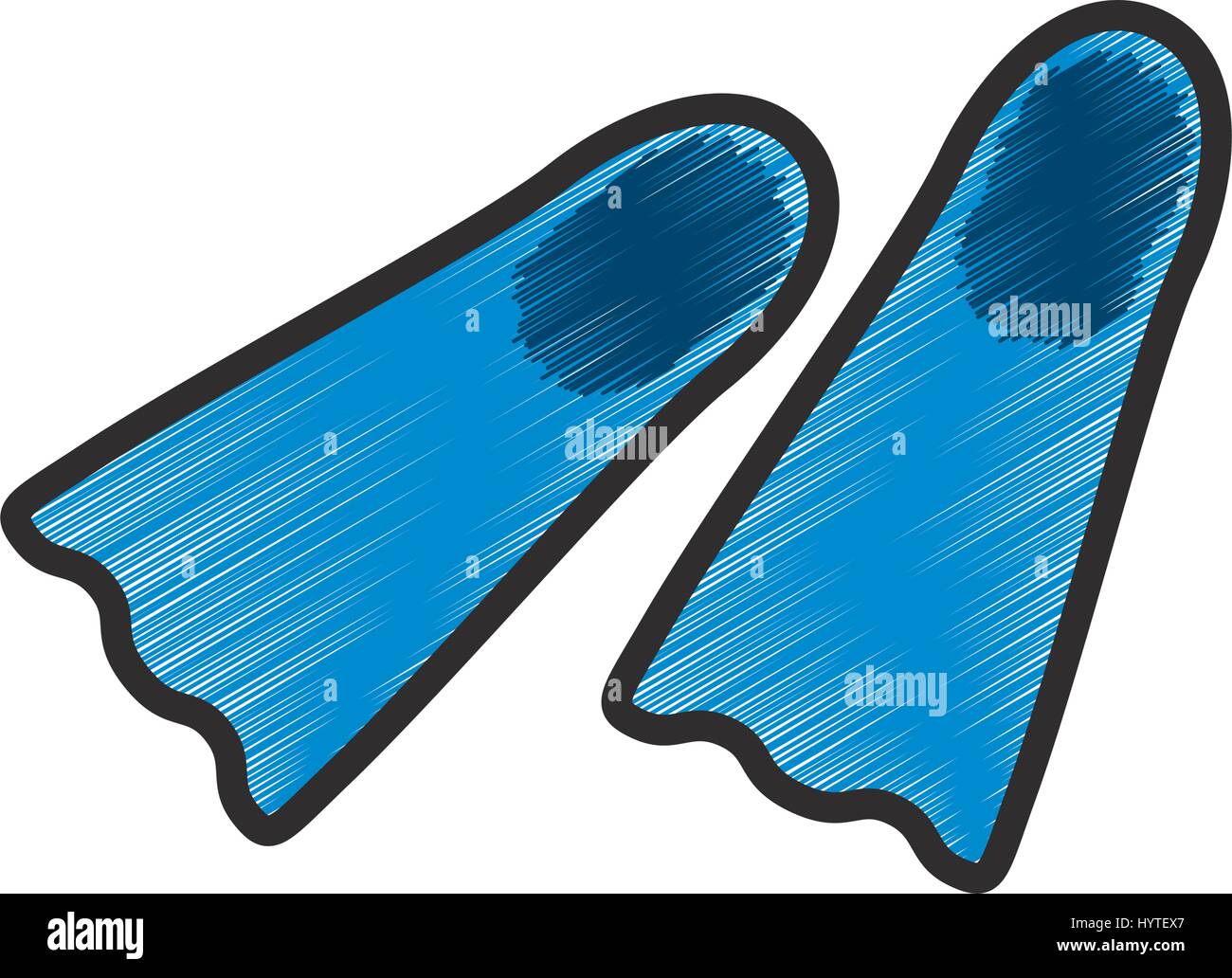 Diving fins equipment icon vector illustration graphic design Stock ...