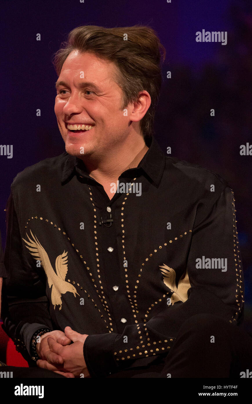 Mark Owen of Take That during the filming of the Graham Norton Show at ...
