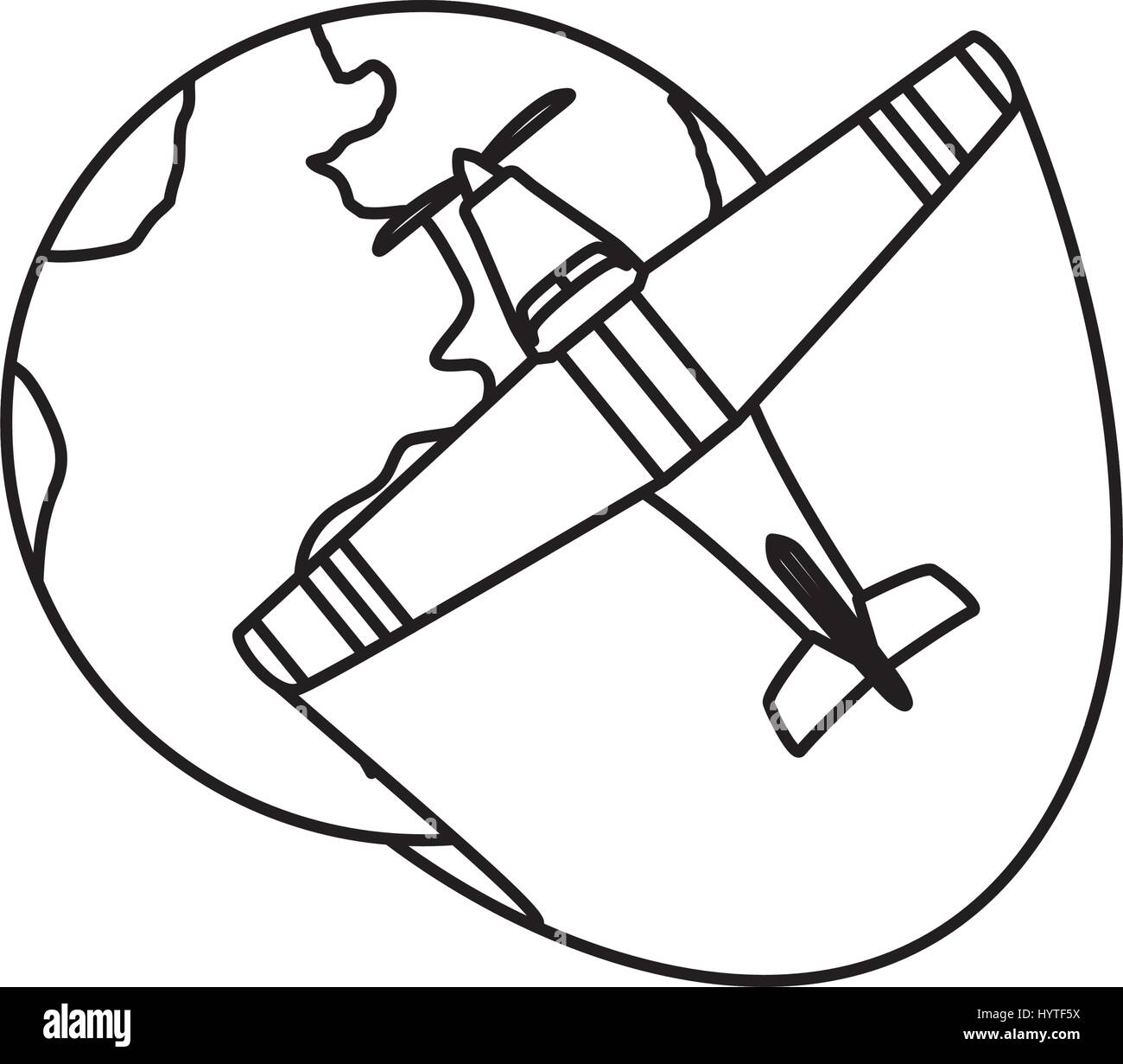 Small airplane isolated icon vector illustration graphic design Stock ...