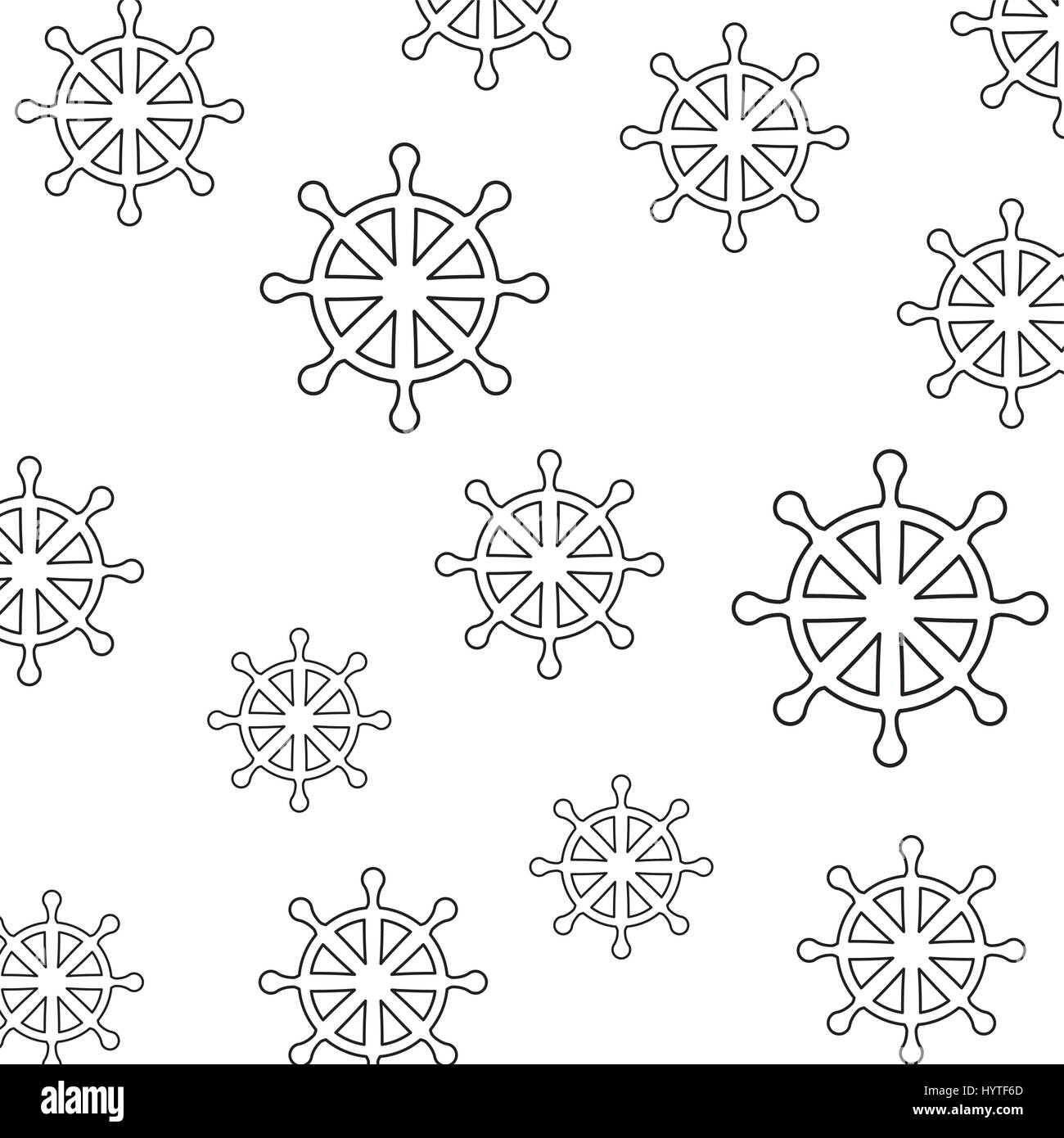 Wooden rudder wheel icon vector illustration graphic design Stock ...