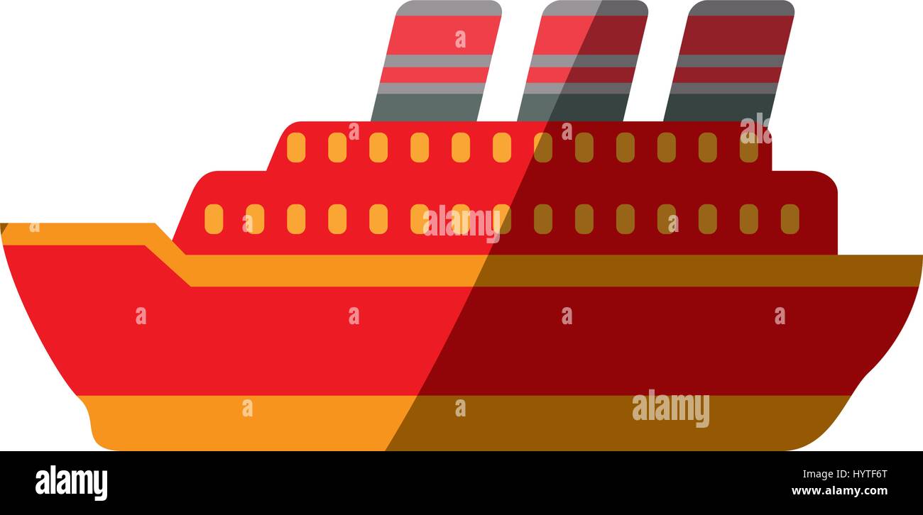 Big ship cruise icon vector illustration graphic design Stock Vector ...