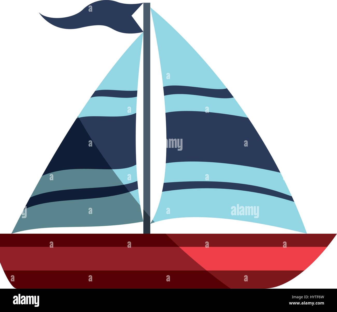Sail boat isolated icon vector illustration graphic design Stock Vector ...