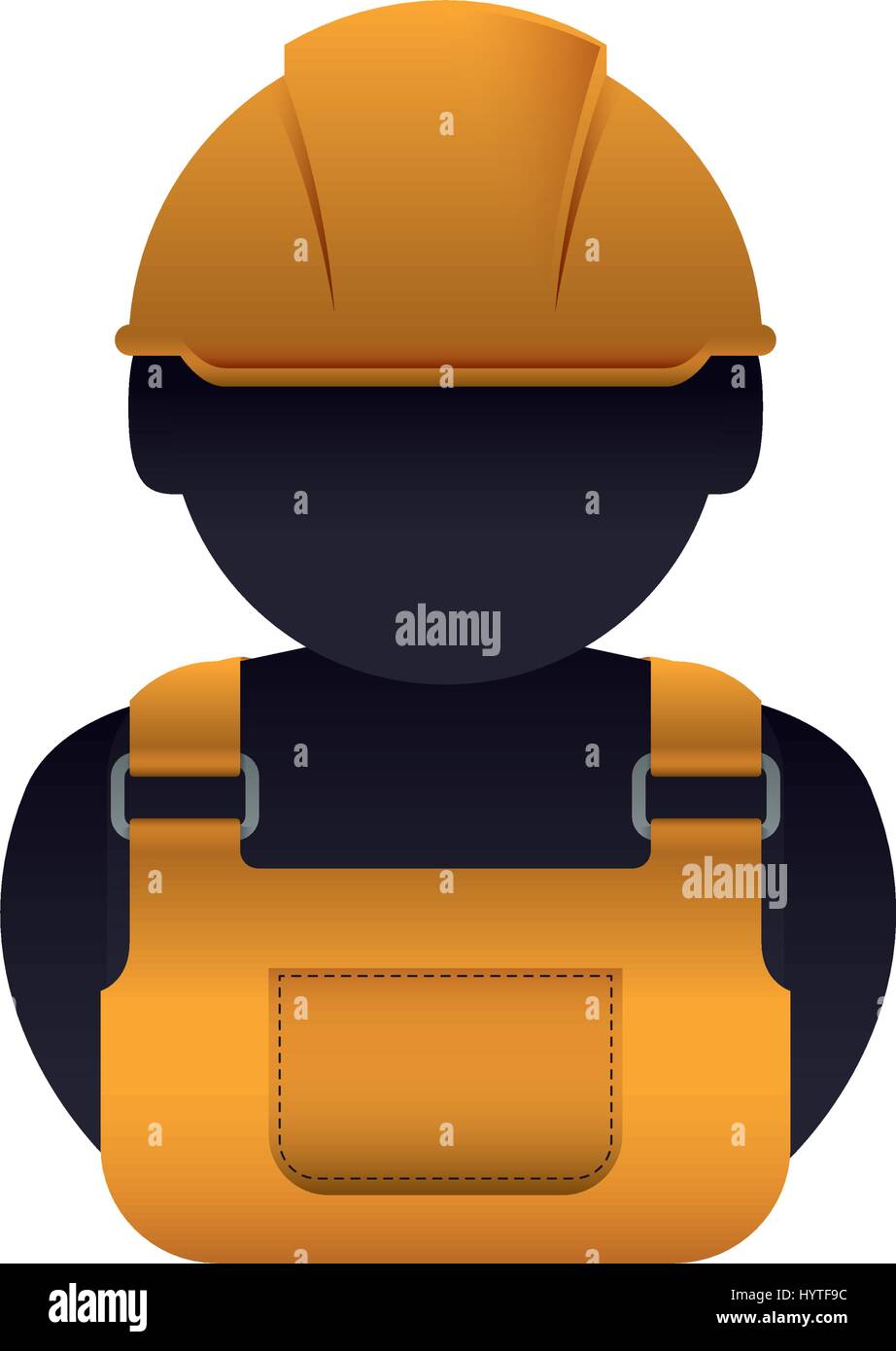 Construction worker profile icon vector illustration graphic design ...