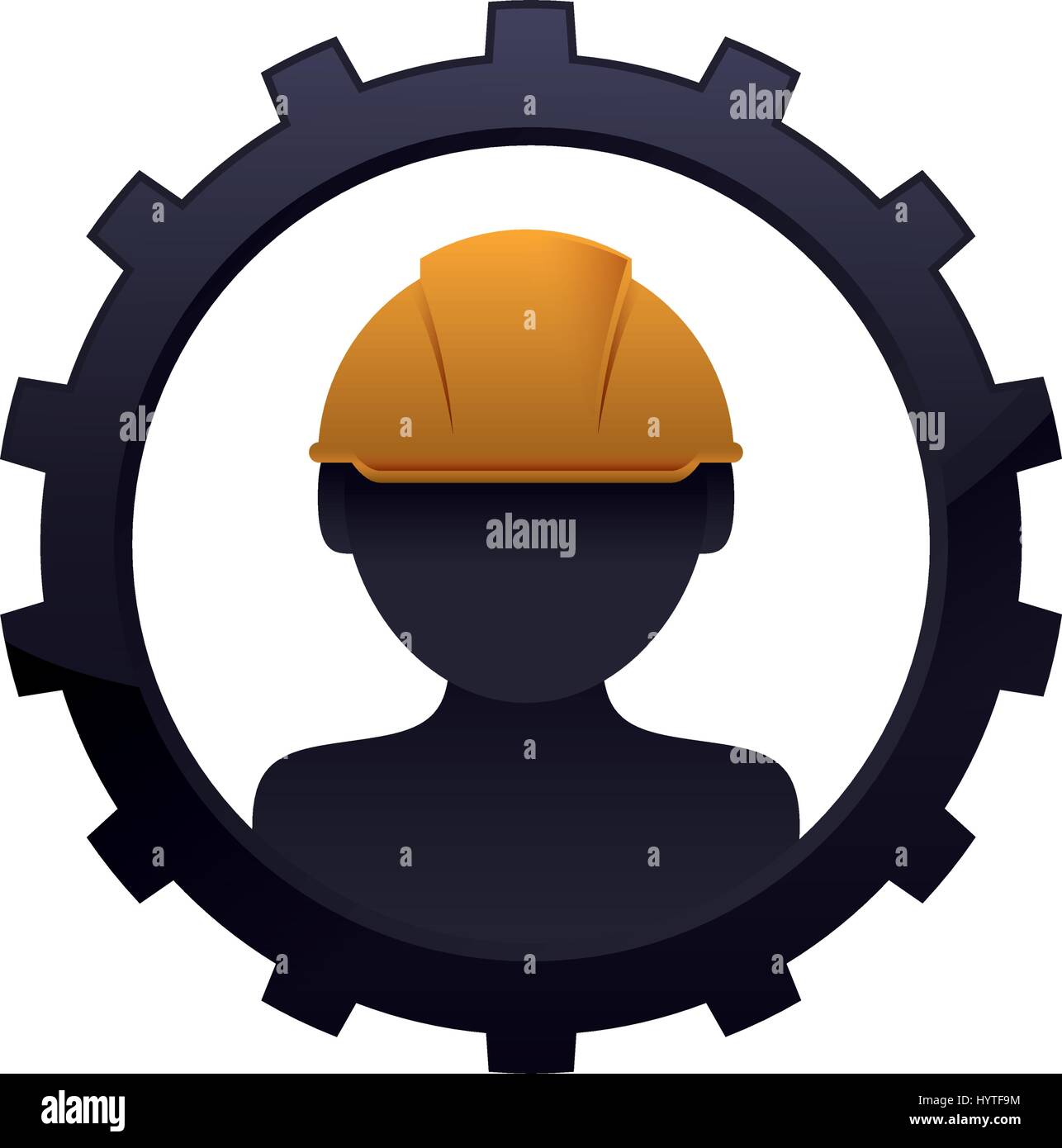 Construction worker profile icon vector illustration graphic design ...