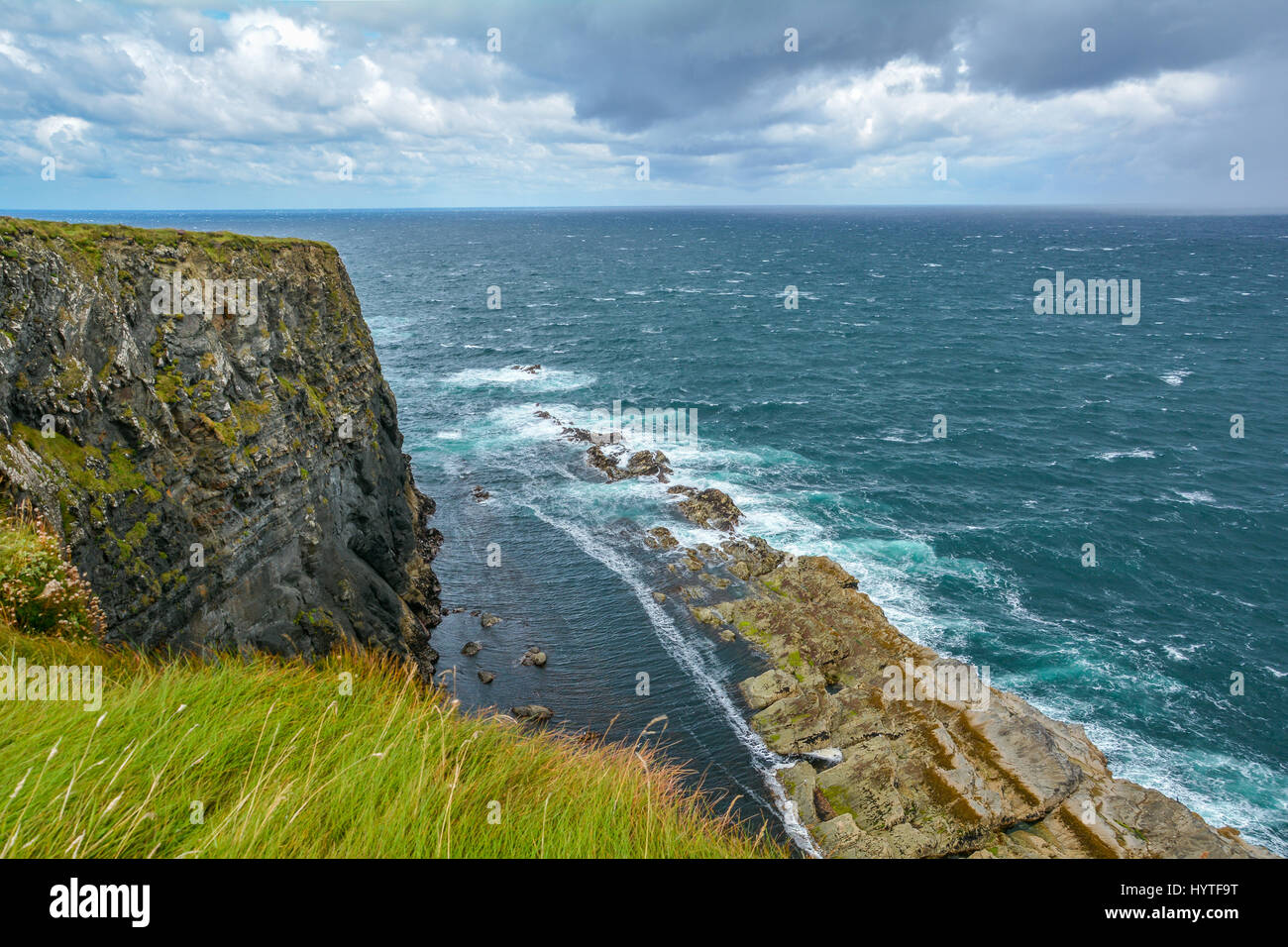 Cliffs and waves near Kilkee, County Clare, Ireland Stock Photo - Alamy