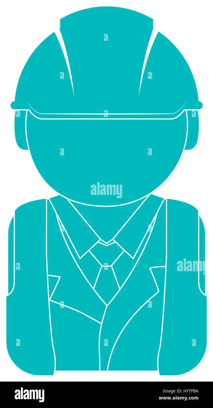 Construction worker profile icon vector illustration graphic design ...