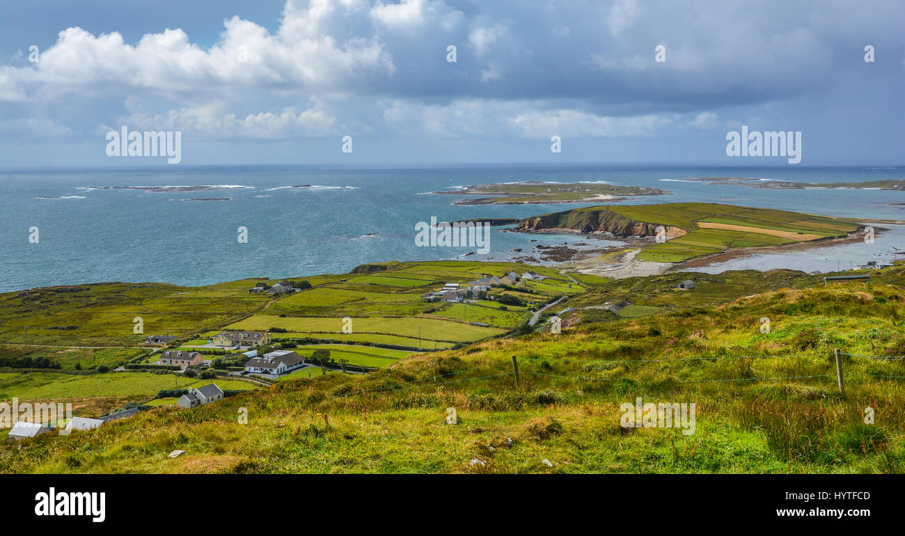 The famous Sky Road near Clifden, County Galway, Ireland Stock Photo ...