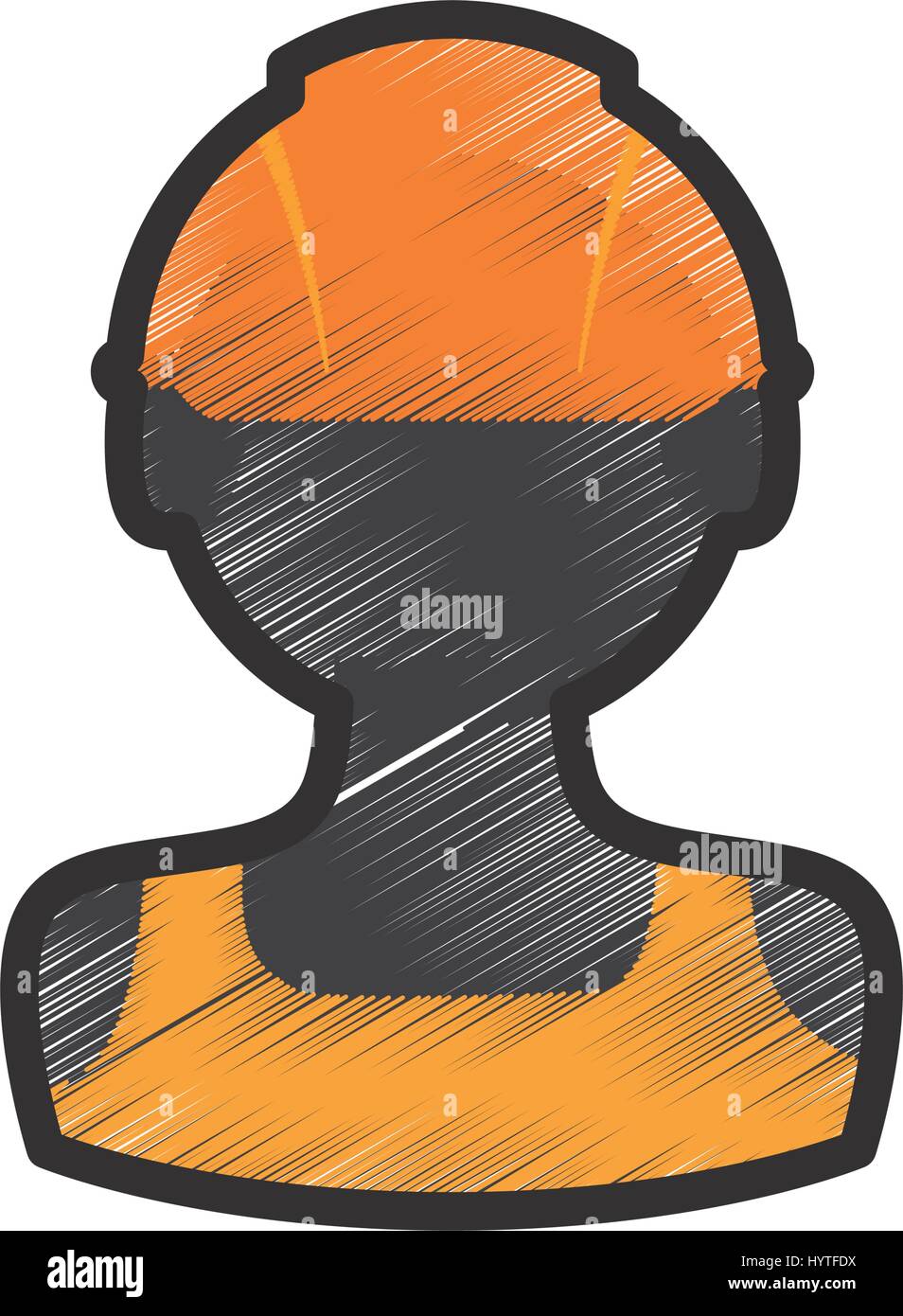 Construction worker profile icon vector illustration graphic design ...