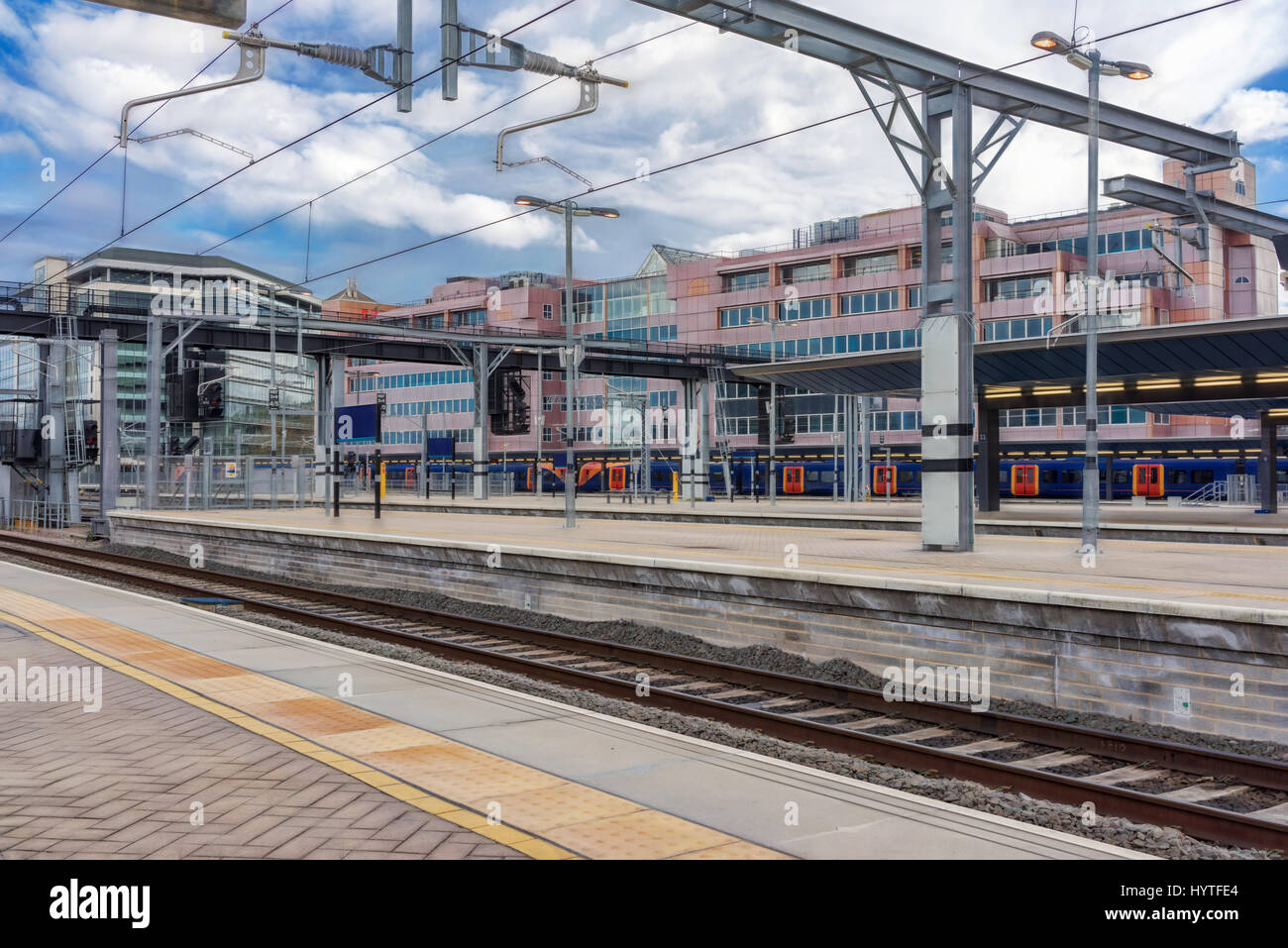 Reading railway station on the great western mainline with recently ...