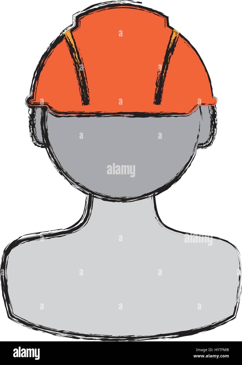 Construction worker profile icon vector illustration graphic design ...