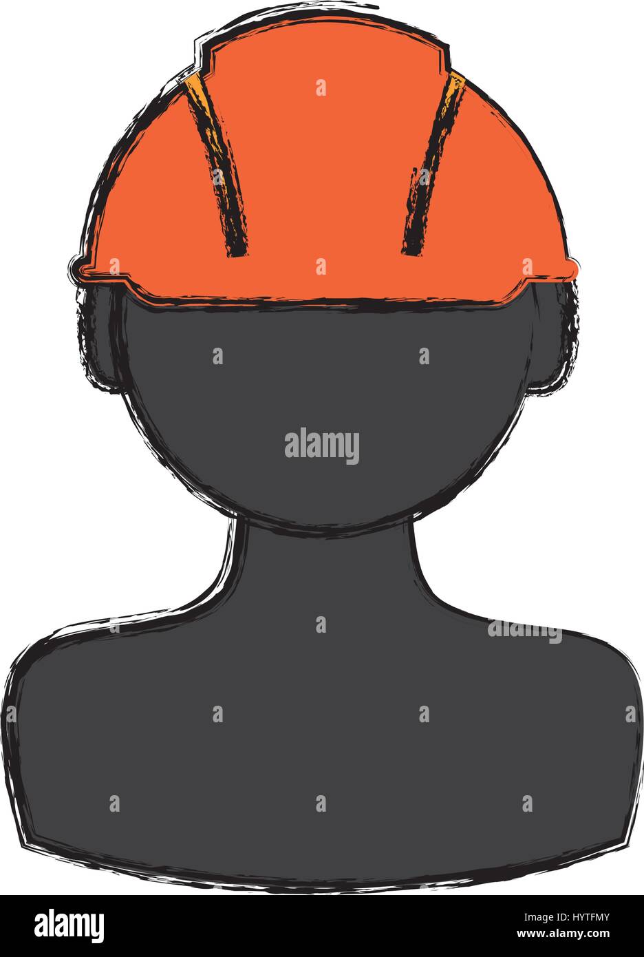 Construction worker profile icon vector illustration graphic design ...
