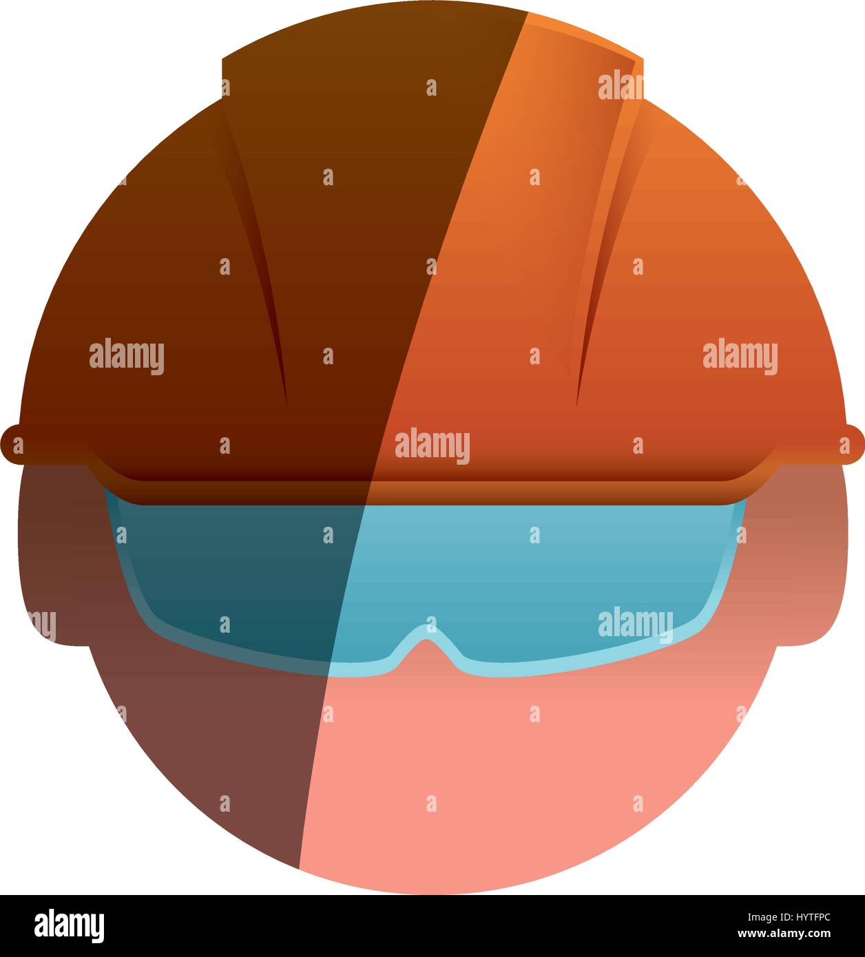 Construction worker profile icon vector illustration graphic design ...