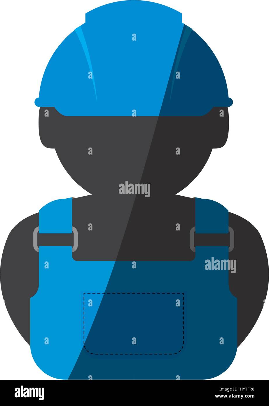 Construction worker profile icon vector illustration graphic design ...