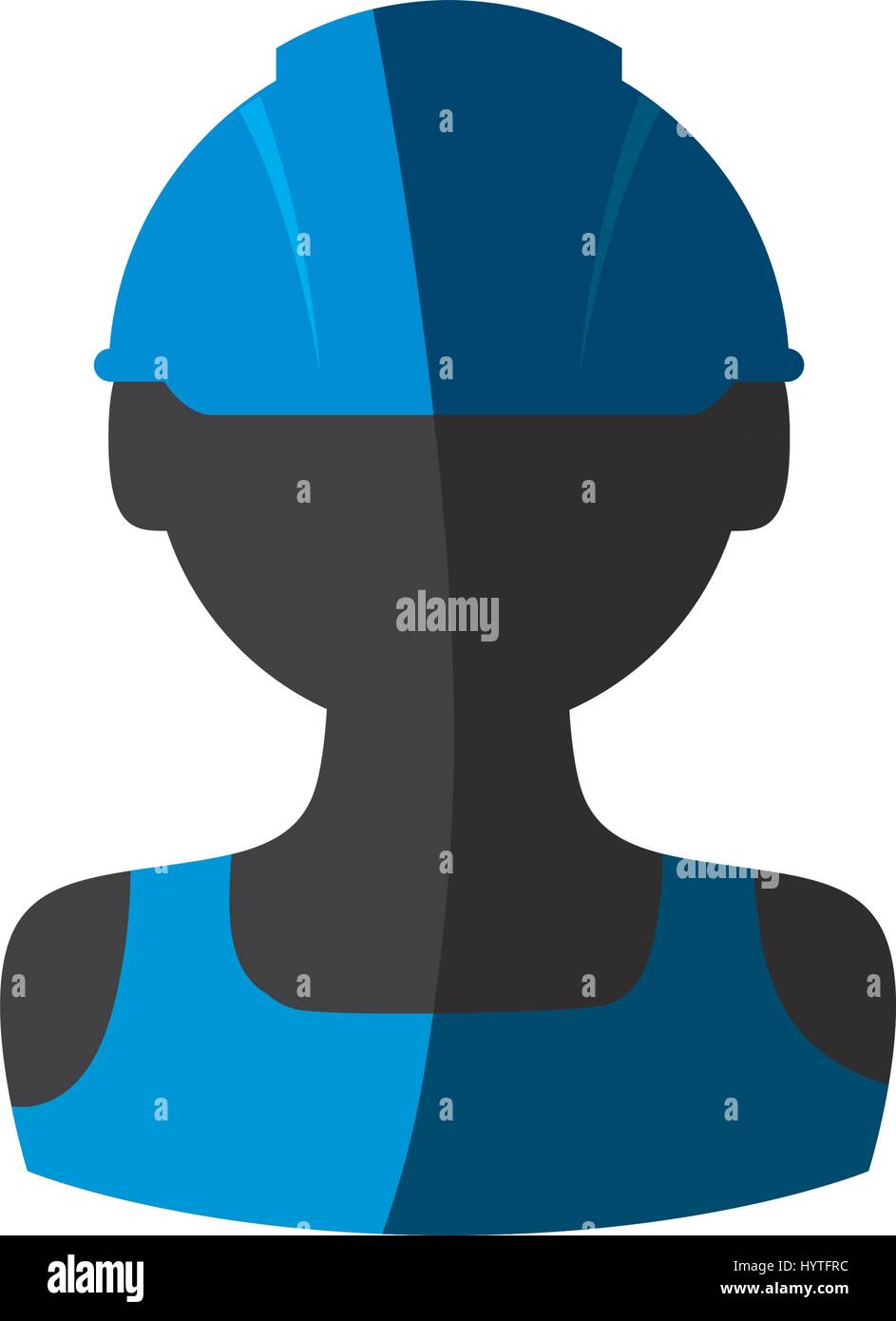 Construction worker profile icon vector illustration graphic design ...