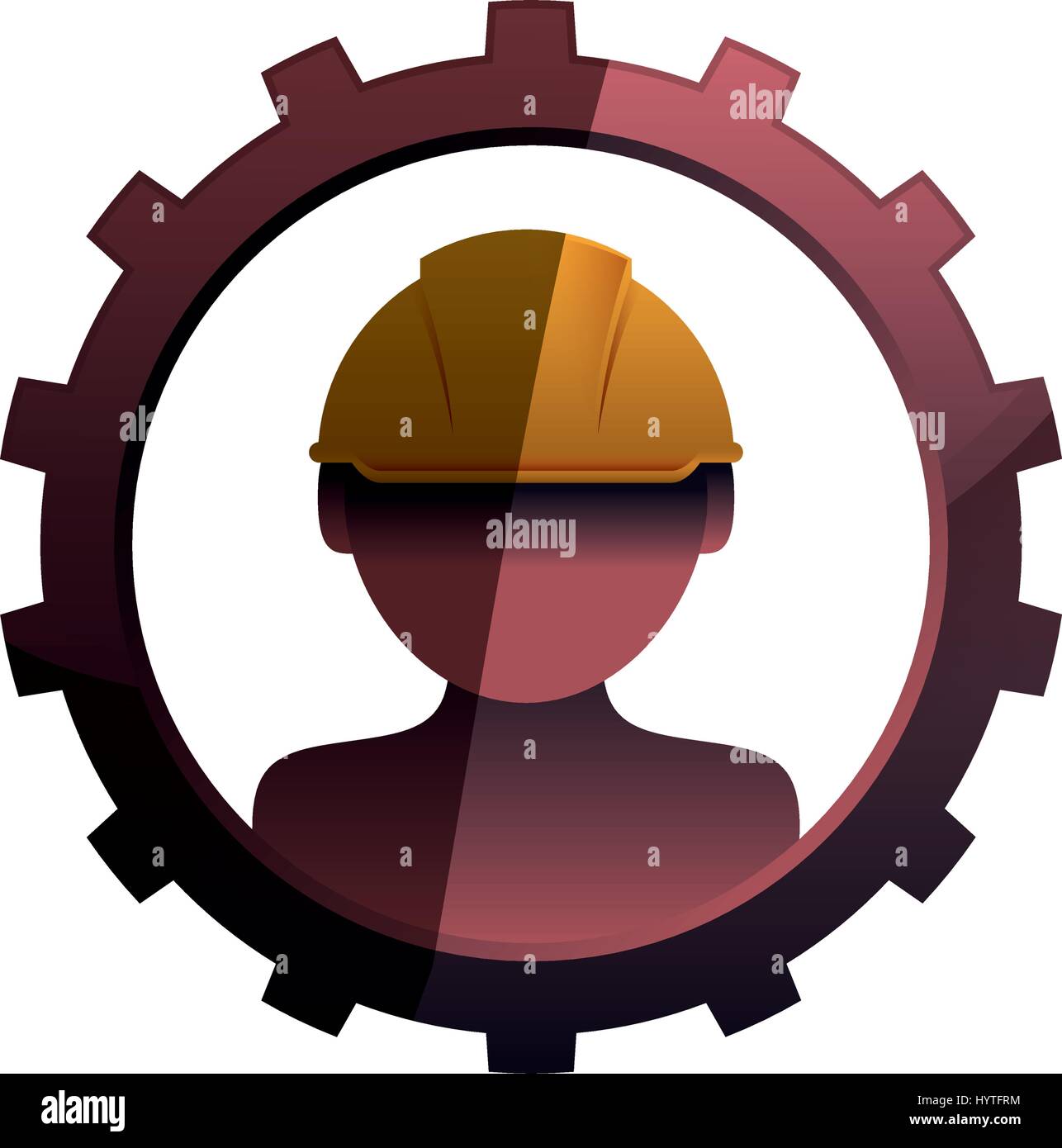 Construction worker profile icon vector illustration graphic design ...