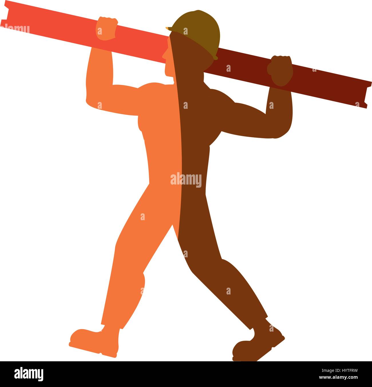 Construction worker profile icon vector illustration graphic design ...