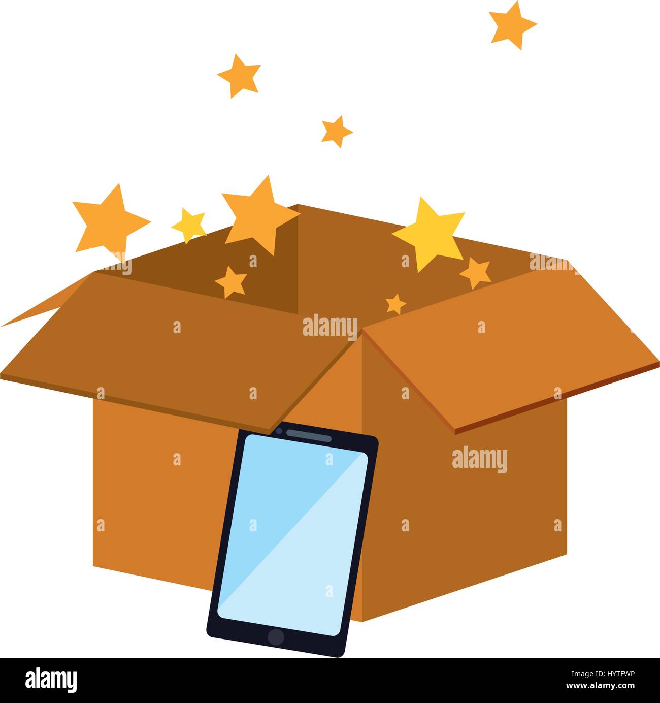Smartphone box packaging icon vector illustration graphic design Stock ...