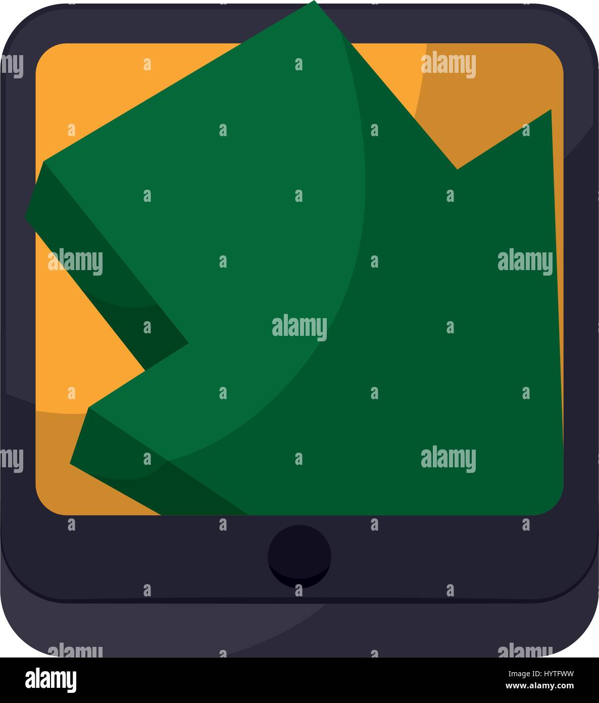 Download from smartphone icon vector illustration graphic design Stock ...