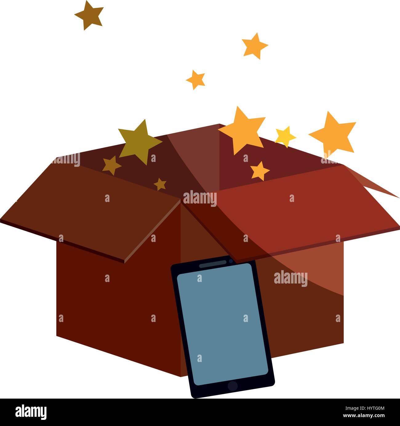 Smartphone box packaging icon vector illustration graphic design Stock ...