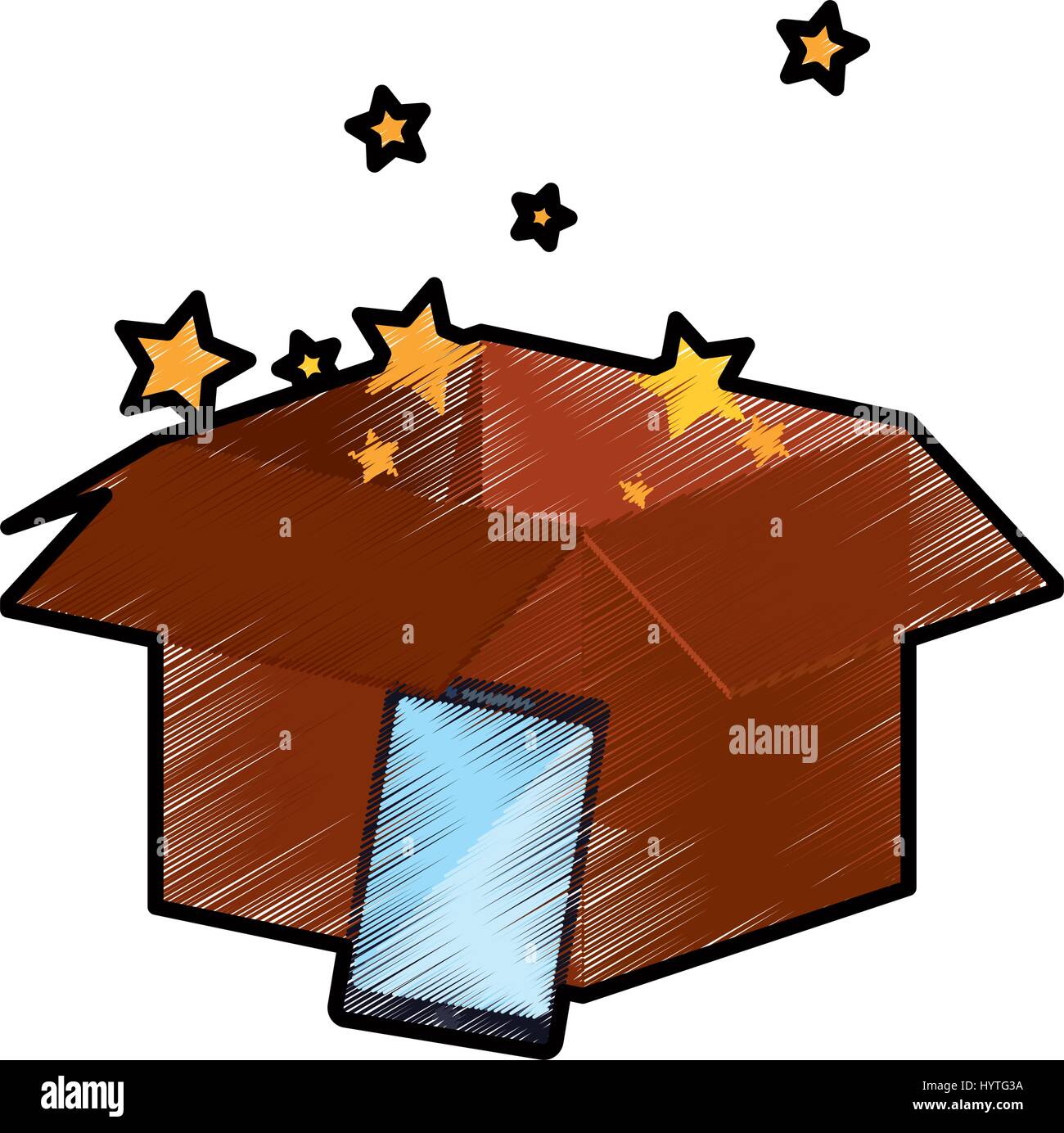 Smartphone box packaging icon vector illustration graphic design Stock ...