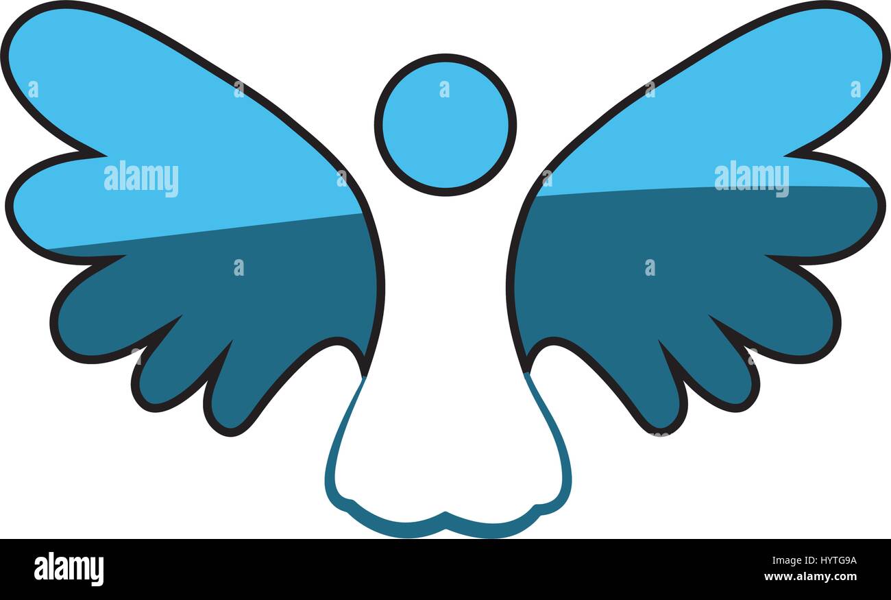 Holy spiritual angel icon vector illustration graphic design Stock ...