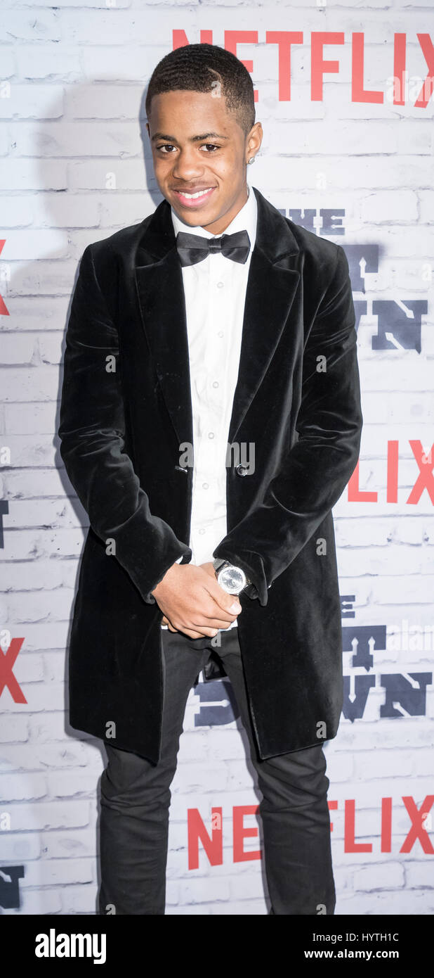 New York, United States. 05th Apr, 2017. Tremaine Brown Jr. attends New ...