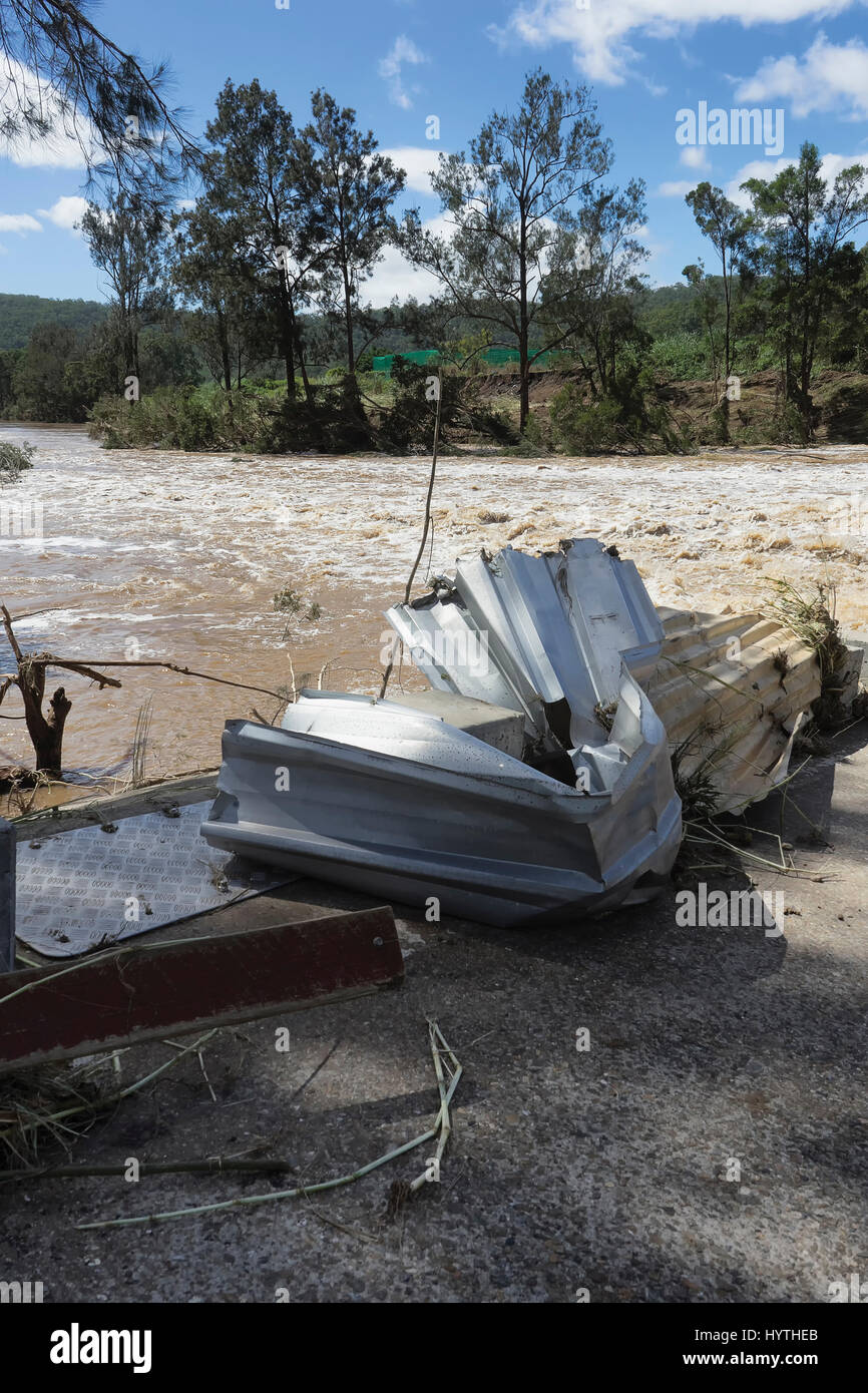 Cyclone debbie flood water hi-res stock photography and images - Alamy