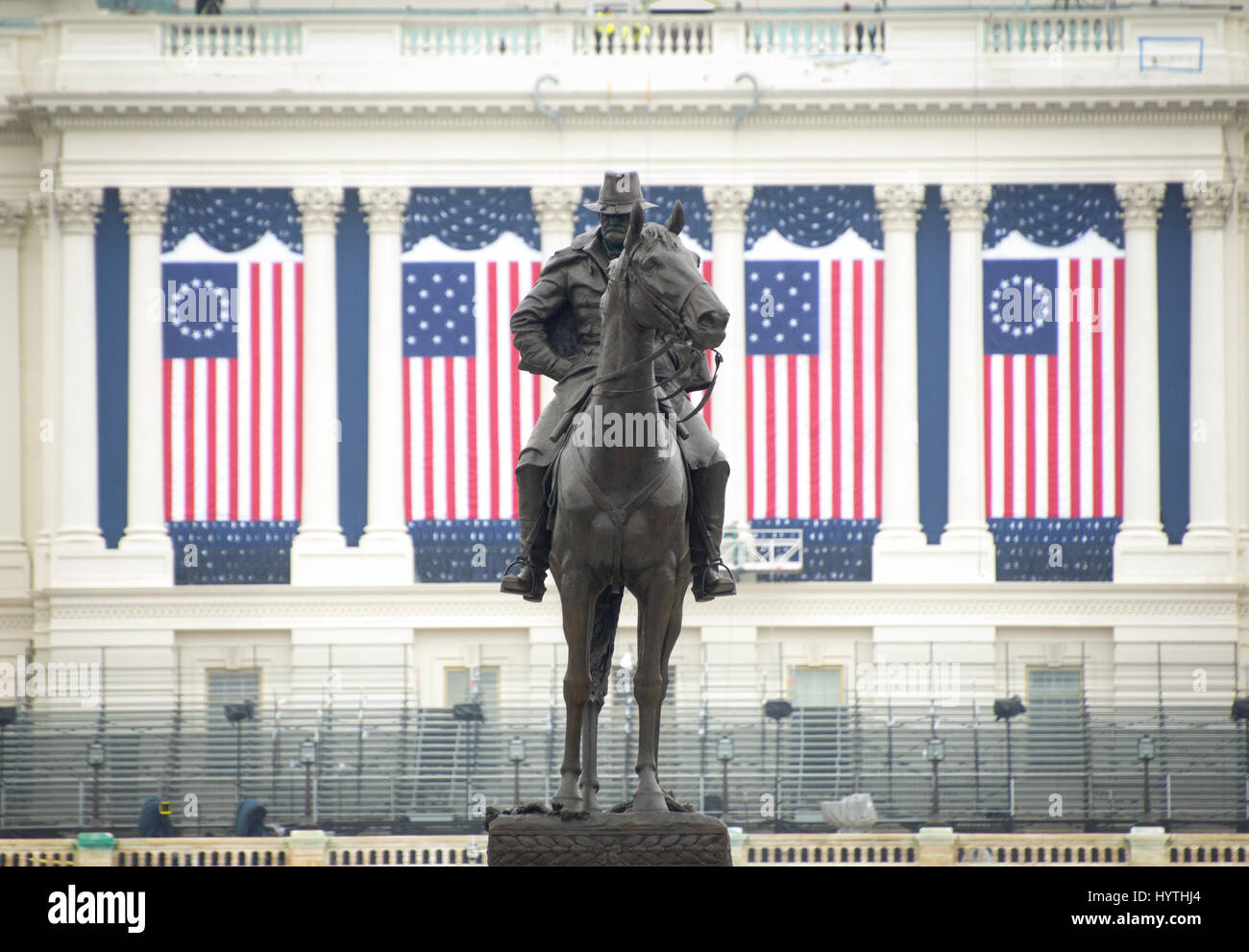Equestrian statue of Ulysses S. Grant, Commander of Union forces and ...