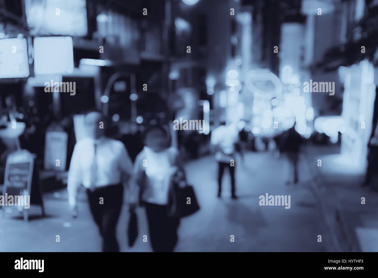 Abstract background of business people meet at bar on happy hour with ...