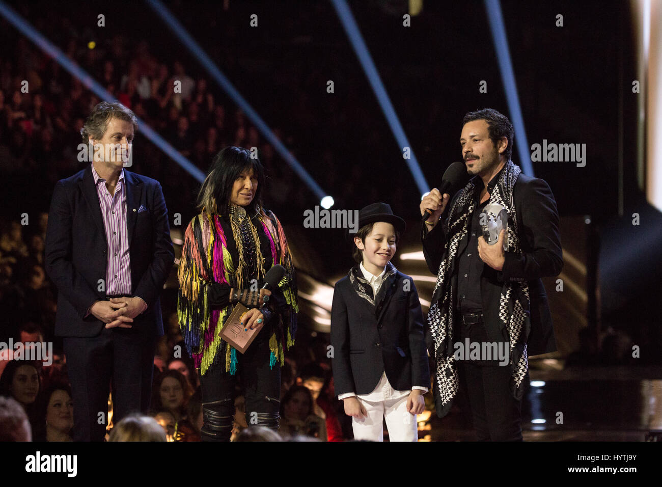 Leonard Cohen's son Adam, and grandson Cassius accept the Album of the ...